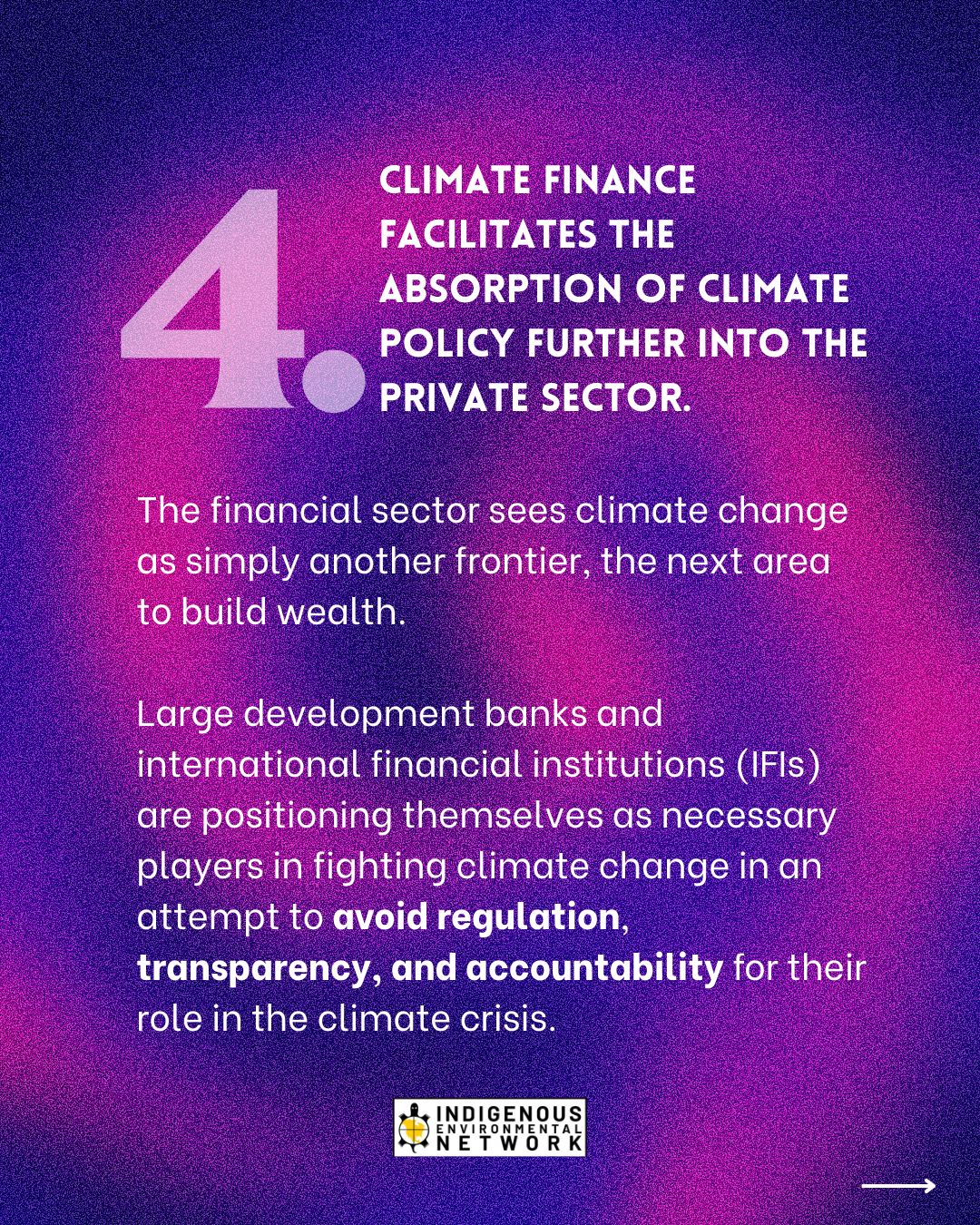 Climate Finance | Indigenous Environmental Network